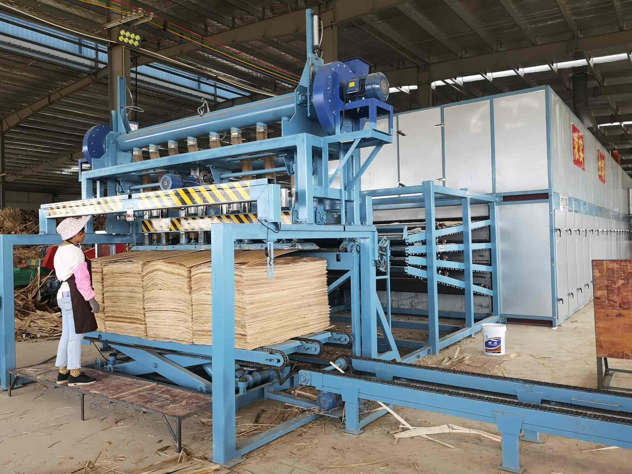 4-deck roller veneer dryer with a automatic loading equipment price ...